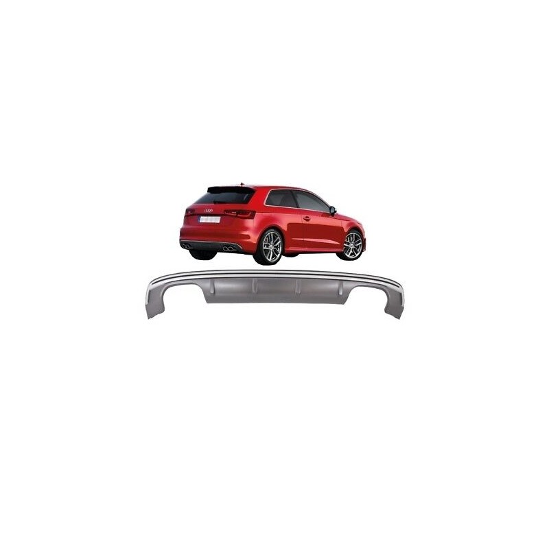 Audi A3 13-16 Hatchback Non S-Line S3 Diffuser - Coated
