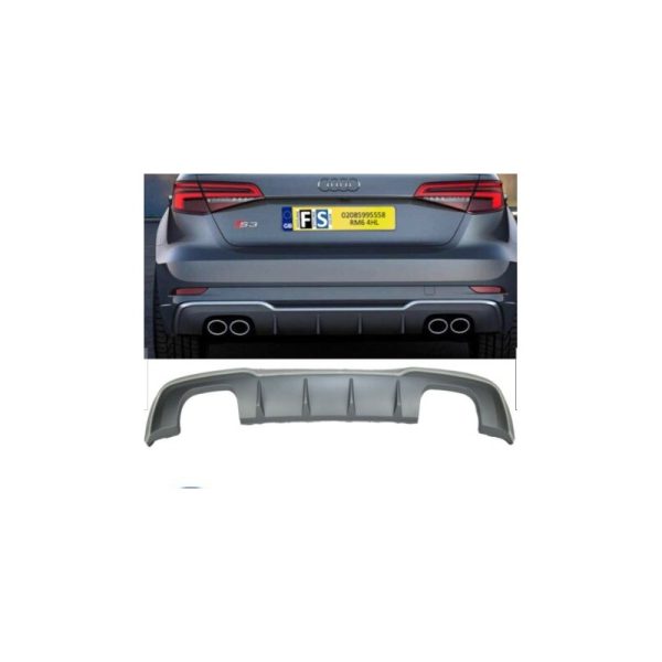 Audi A3 13-16 Hatchback S-Line S3 Diffuser - Coated