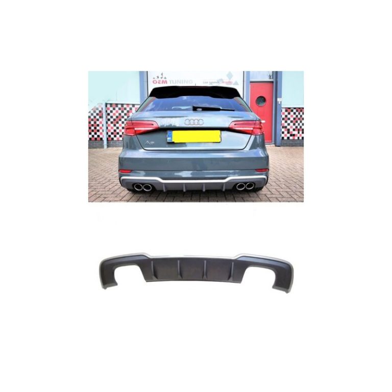 Audi A3 17-21 Hatch S-Line S3 Diffuser - Coated