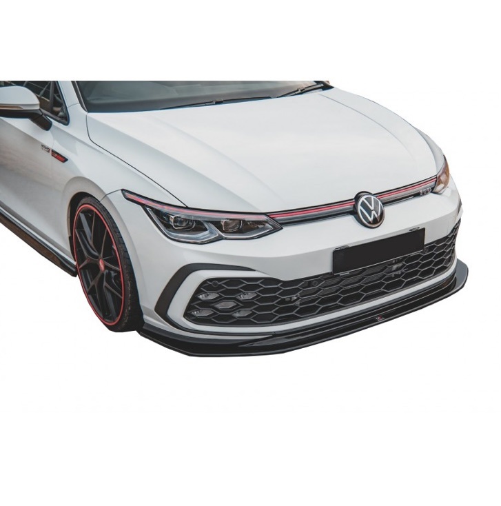VW Golf 8 Maxton Design Front Lip - Coated