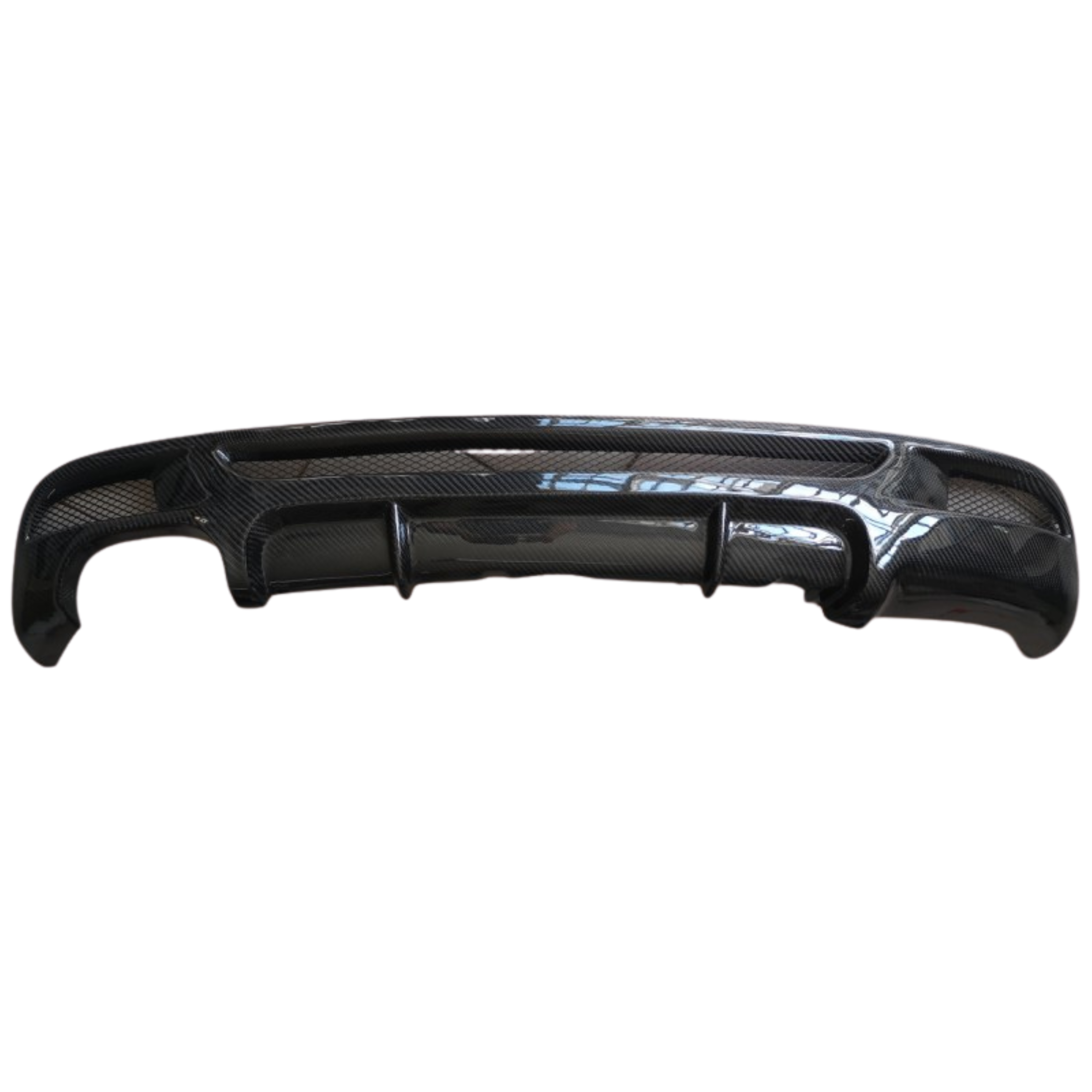 BMW E82 Mtech MP-Style Carbon Fiber Diffuser (dual exit) - Coated