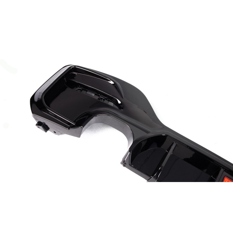 BMW F20 LCI Mtech F1-Style Diffuser With LED (Double Single Exit) - Coated