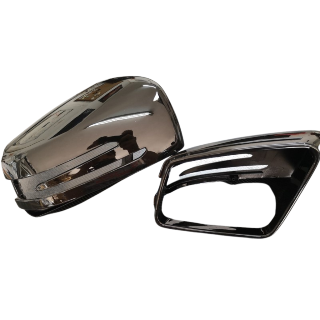Mercedes W204 W211 W176 W117 Replacement Gloss Black Mirror Cover - Coated