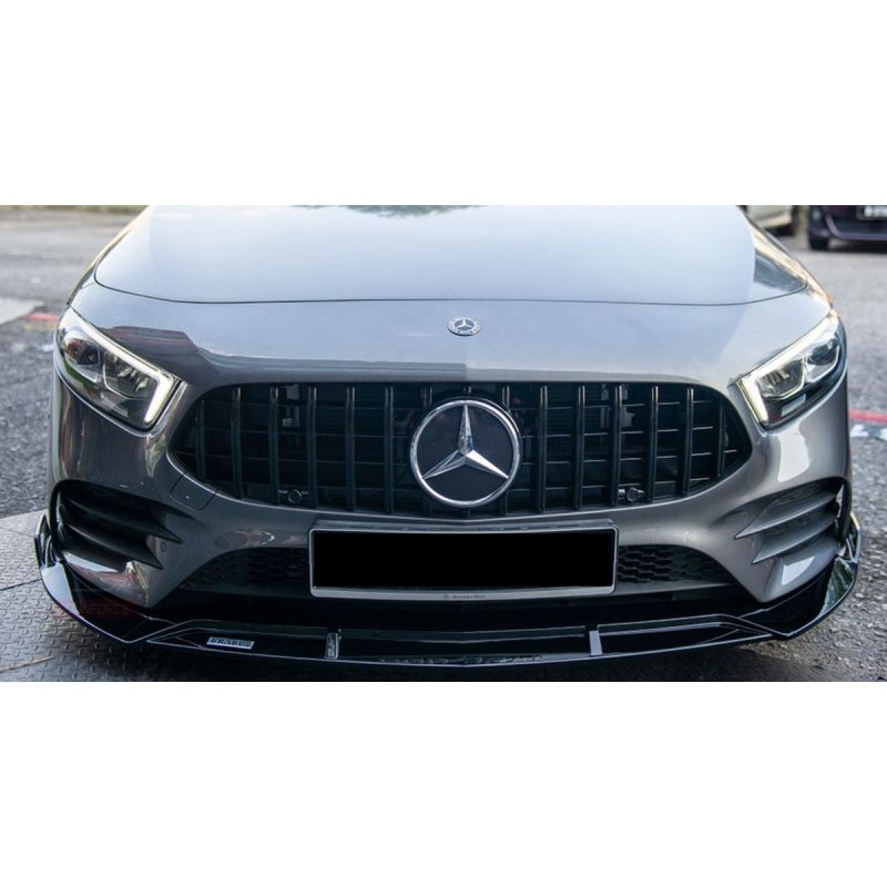 Mercedes W177 A-Class 18+ AMG B-Style 3pcs Front Lip - Coated