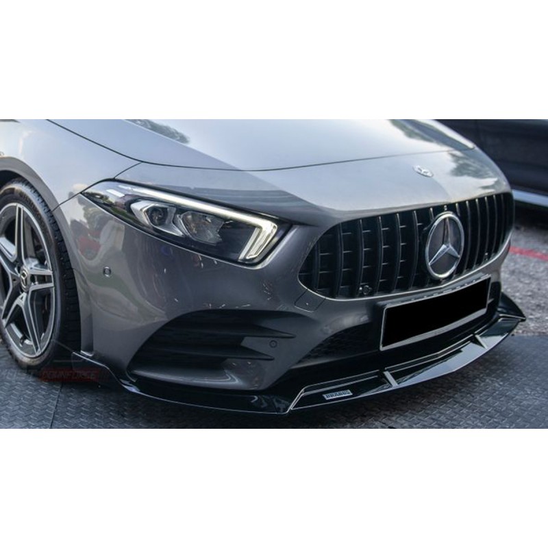 Mercedes W177 A-Class 18+ AMG B-Style 3pcs Front Lip - Coated