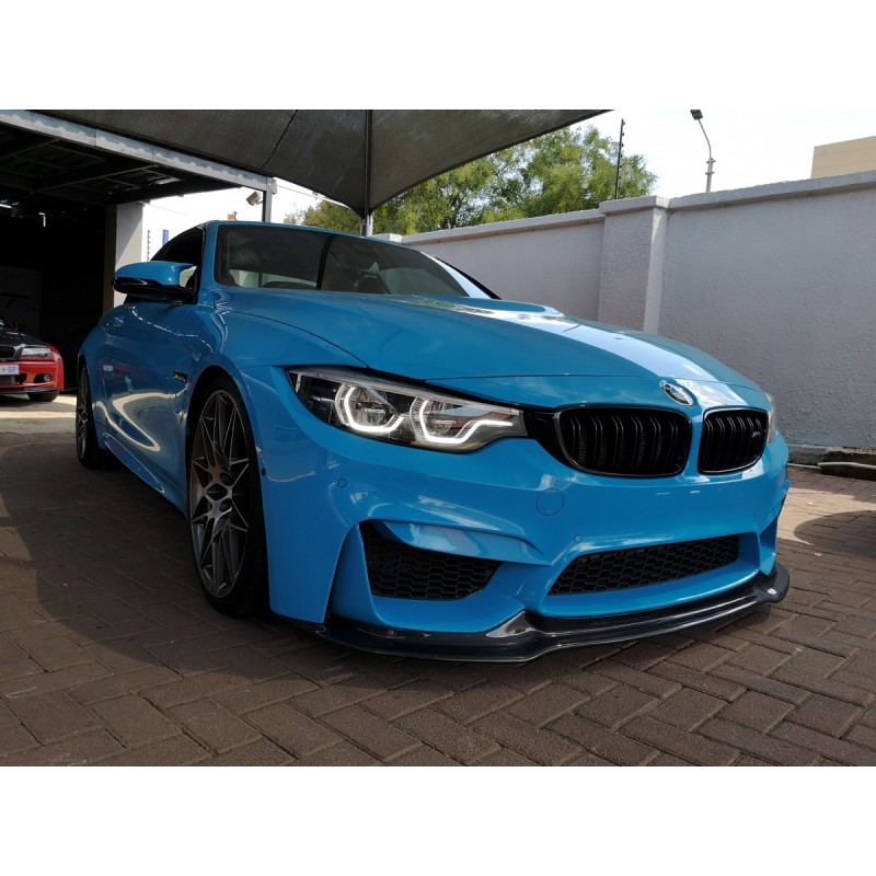 BMW F80 M3 / F82 M4 V-Style Carbon Front Lip - Coated