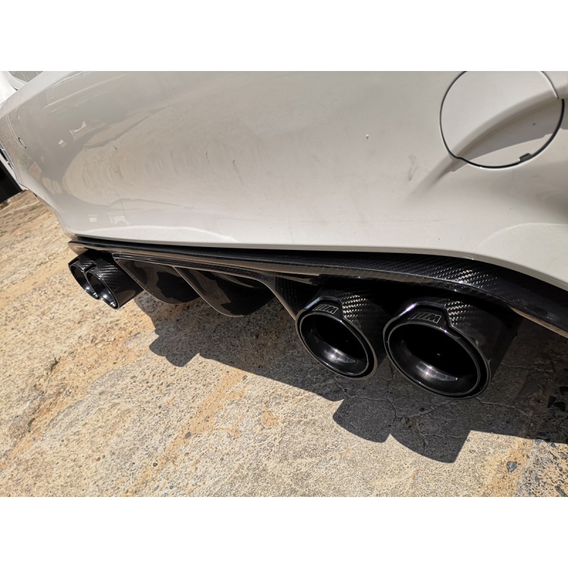 BMW F80 M3 F82 M4 V-Style Carbon Rear Diffuser - Coated