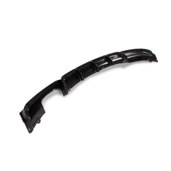 BMW F30 MTech Carbon Fiber Diffuser (double pipe single side) - Coated